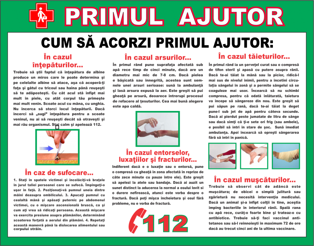 Muscaturi, taieturi, entorse. Cum acordam primul ajutor? | SECURITY & SAFETY CONSULTING